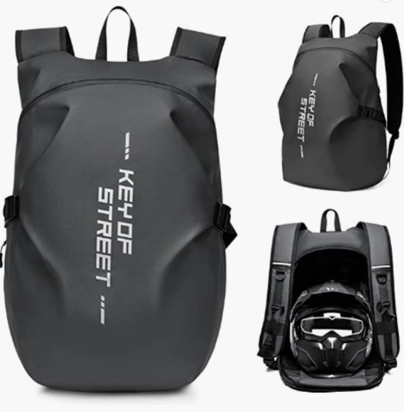 Bags | Motorcycle Backpack Waterproof Helmet Backpack For Men | Poshmark